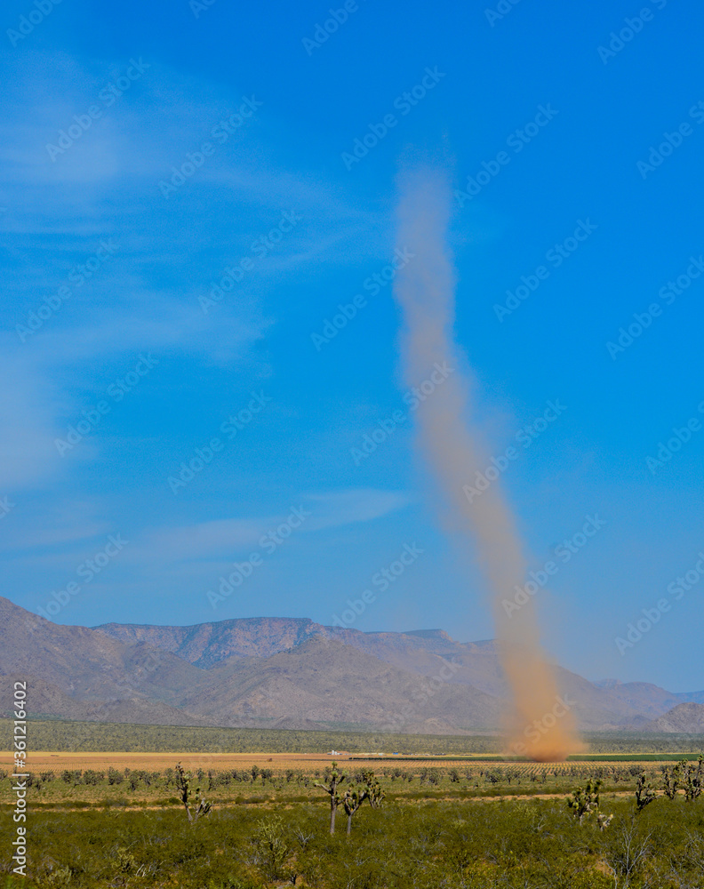 Dust Devil Whirlwind formed in the Sonoran Desert of Arizona. Stock ...