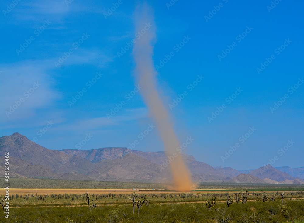 Foto de Dust Devil Whirlwind formed in the Sonoran Desert of Arizona ...