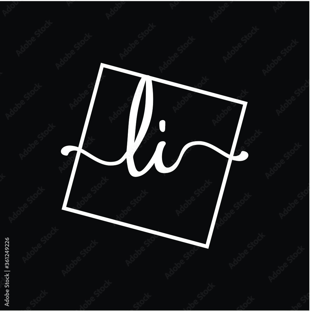 Initial LI beauty elegant logo design, handwriting logo of initial ...