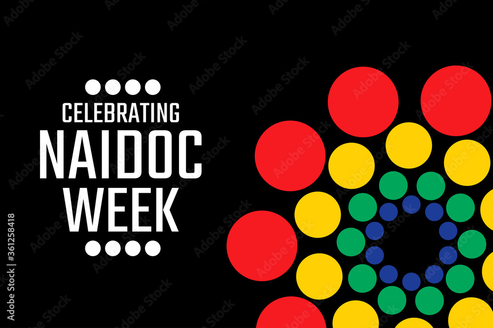 Celebrating NAIDOC Week. Holiday concept. Template for background ...