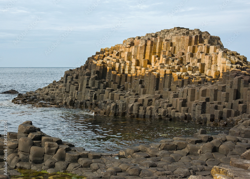 The Giant's Causeway, County Antrim, Northern Ireland, a natural ...