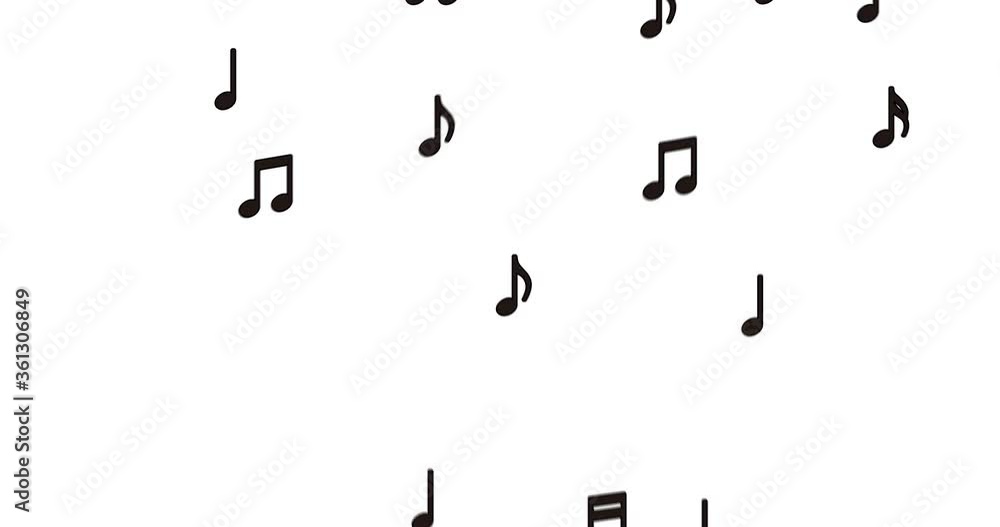 Flying Musical Notes 2d, animation, cartoon, illustration, clip art ...