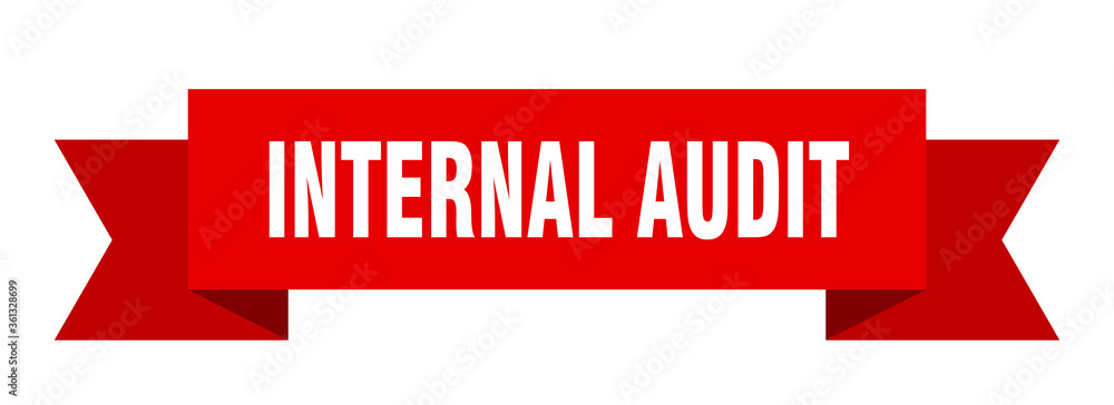 internal audit ribbon. internal audit isolated band sign. internal ...