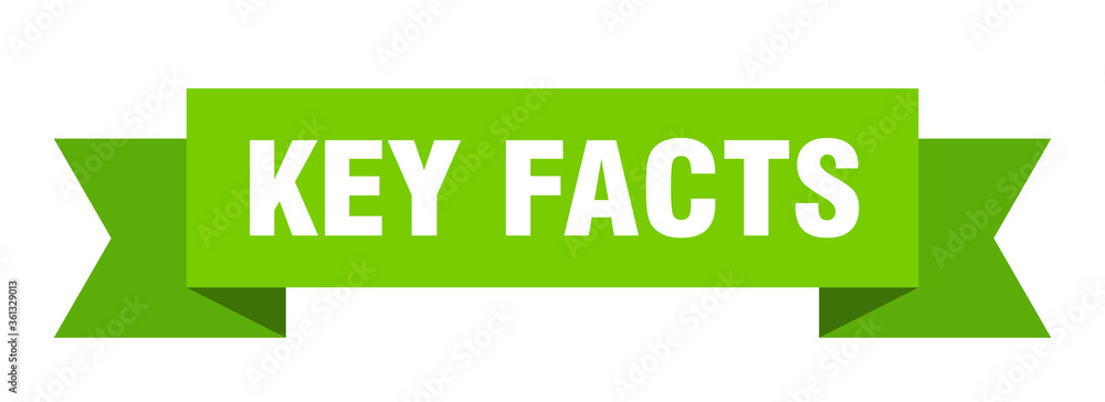 key facts ribbon. key facts isolated band sign. key facts banner Stock ...