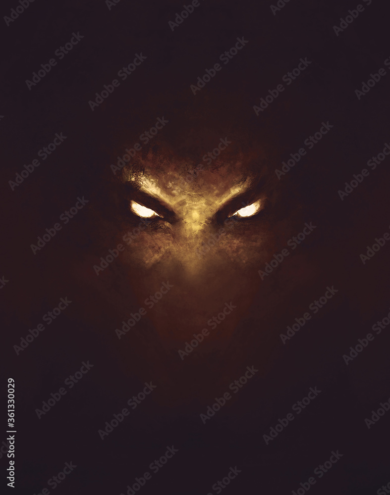 Demon Orange Eyes