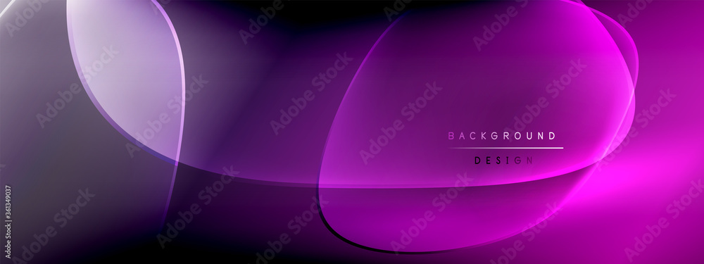 Vector abstract background - liquid bubble shapes on fluid gradient ...