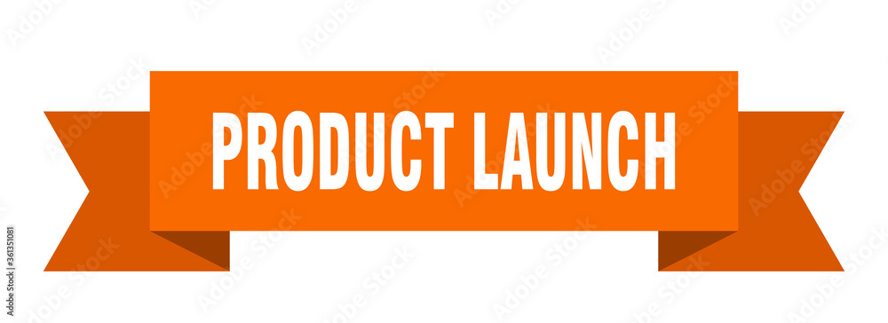 product launch ribbon. product launch isolated band sign. product ...