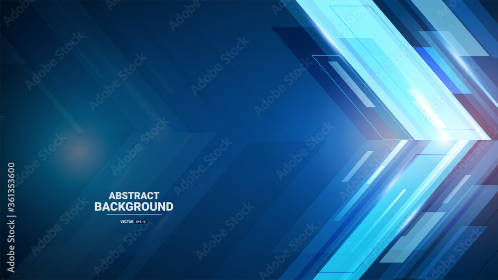 Abstract technology background, dark blue color. hi-tech or digital ...