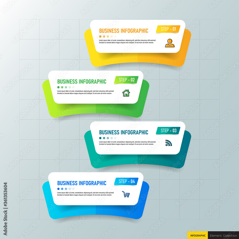 Infographics banner design template, can be used for workflow layout ...