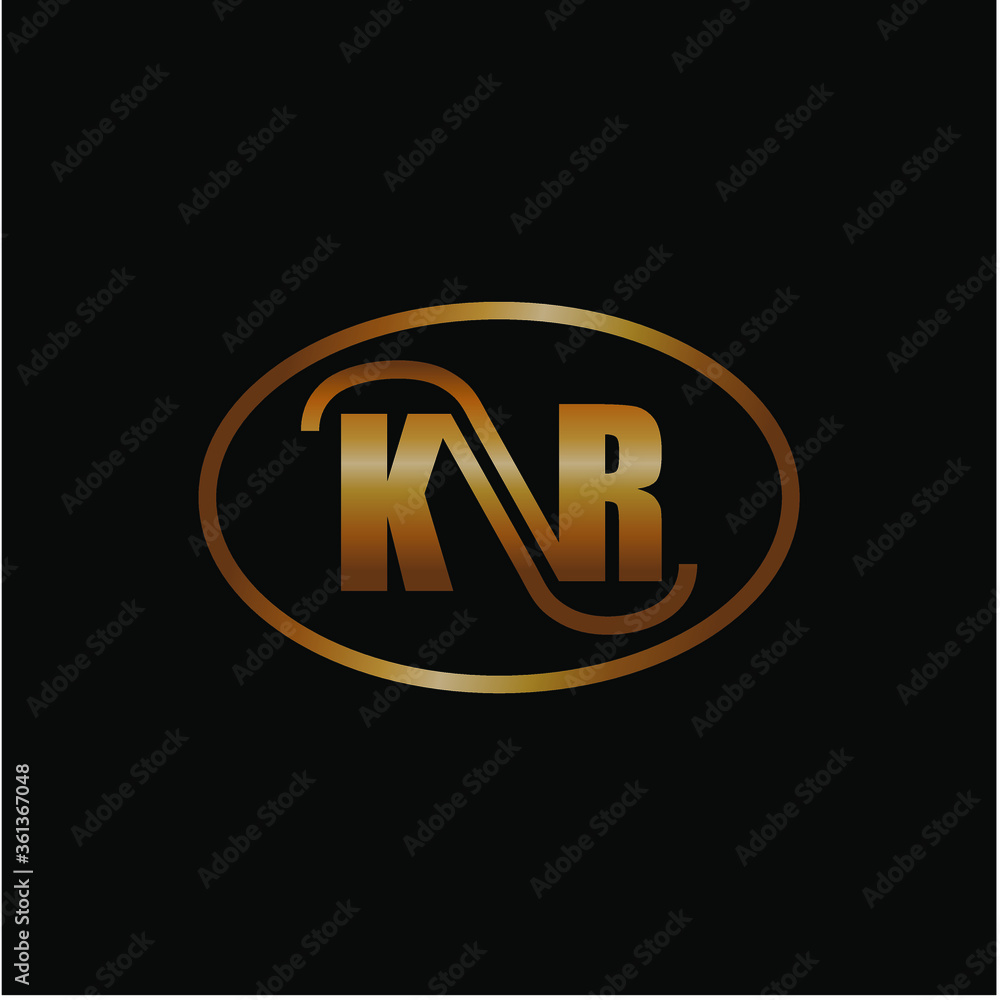 Initial Letter KR Logo Design Vector Template. Stock Vector | Adobe Stock