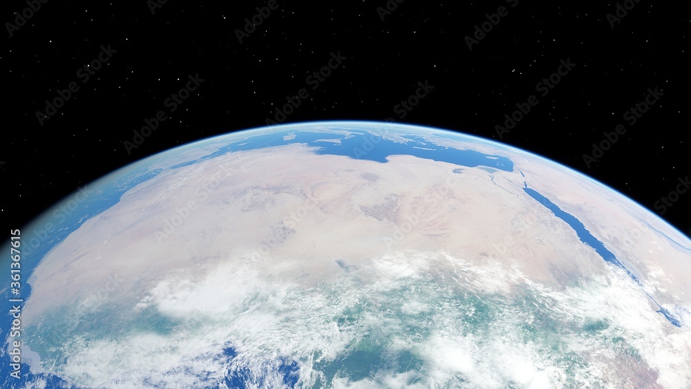 Sahara desert from space, a view of the African deserts from space ...