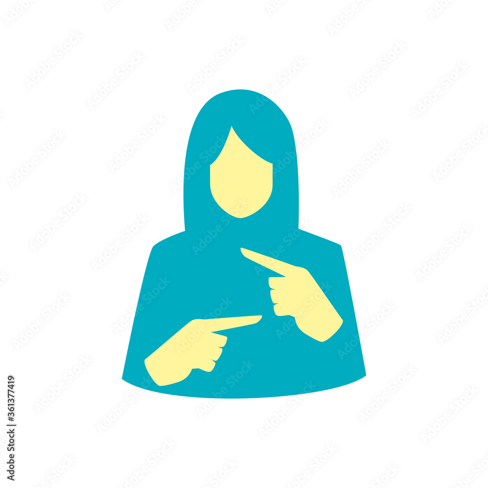 sign language interpreter logo. vector illustration Stock Vector ...