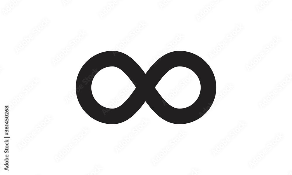 Infinity symbol icons vector illustration. Unlimited, limitless symbol ...