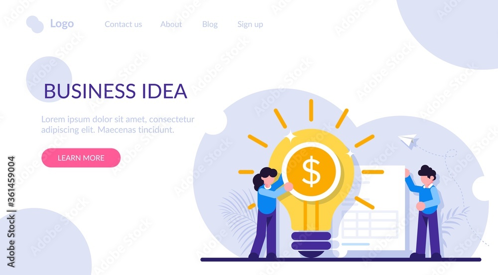 Concept of business idea of increasing profit, income, earnings ...