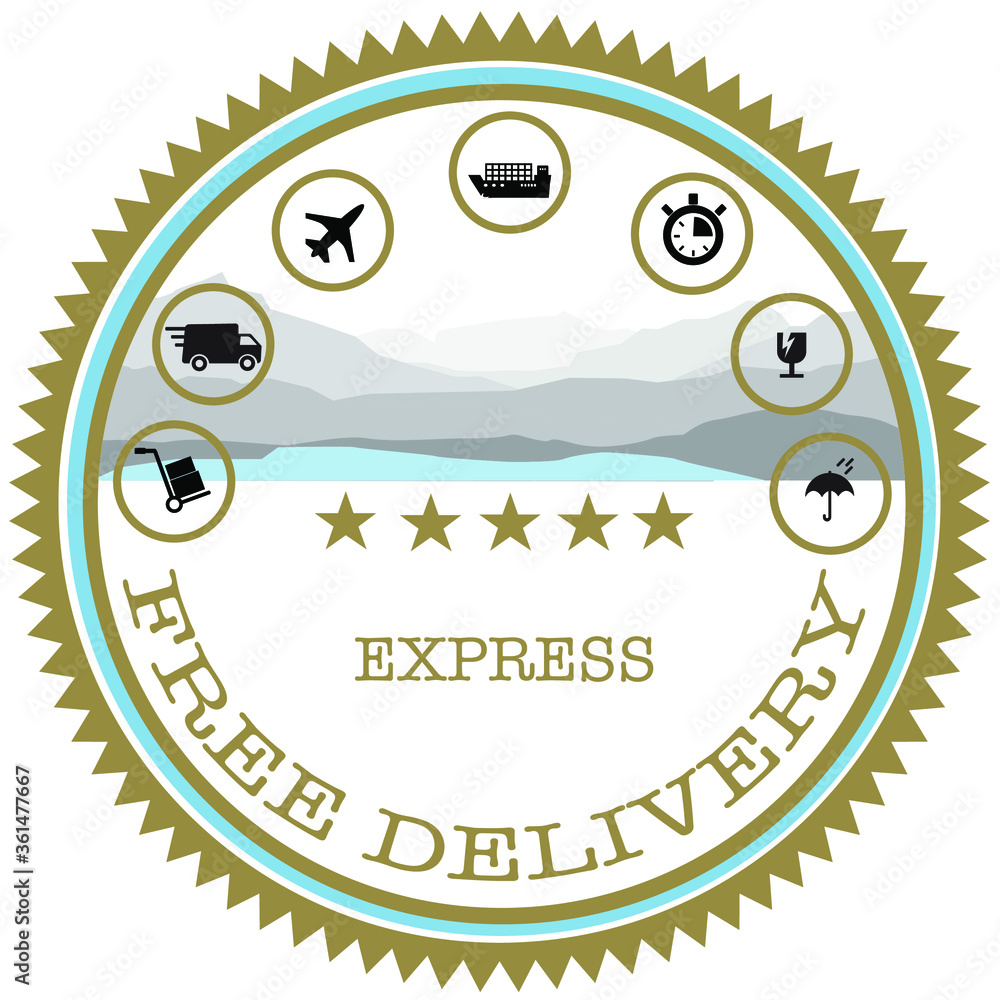 Free shipping symbol. Vector illustration.free delivery.background ...