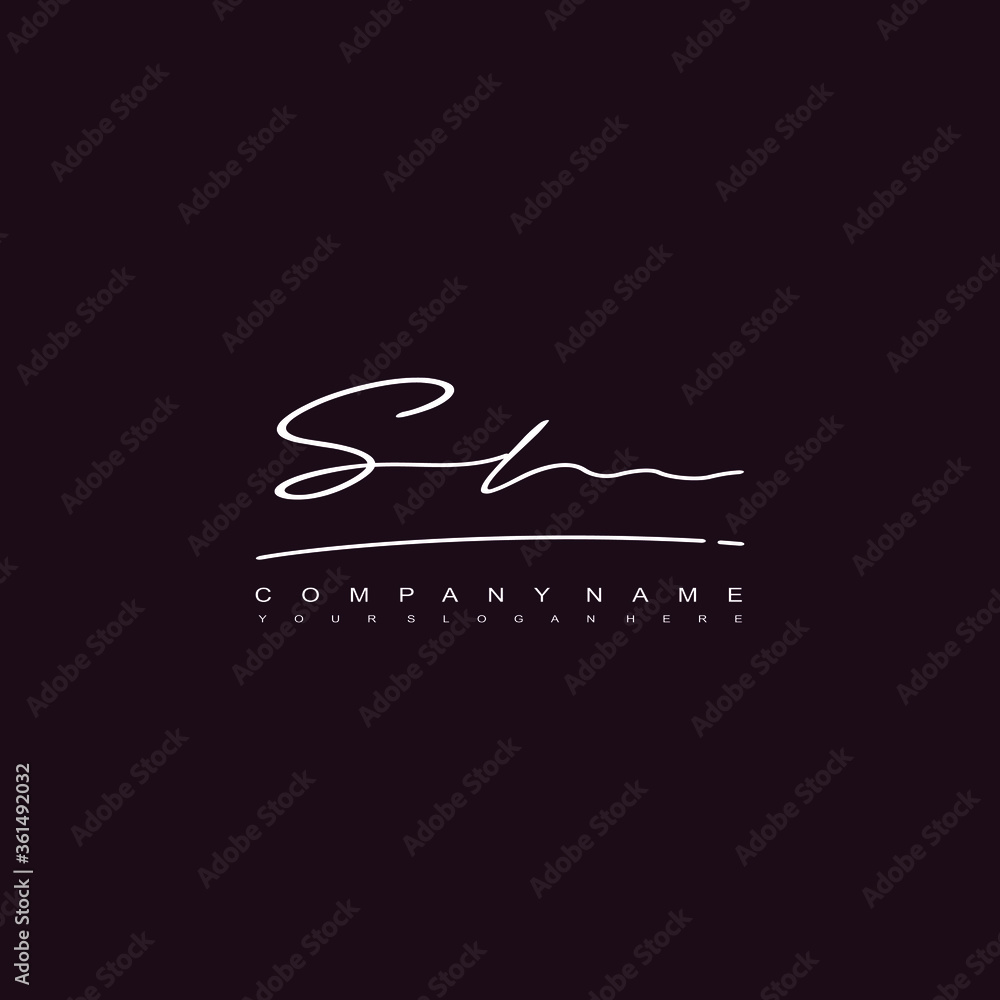 SL initials signature logo. Handwriting logo vector templates. Hand ...
