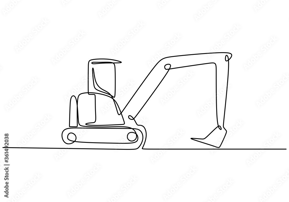 Backhoe Drawing