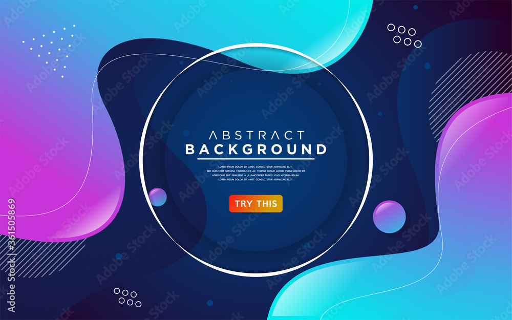 Fluid dynamic gradient shapes composition background. Modern background design Stock Vector ...