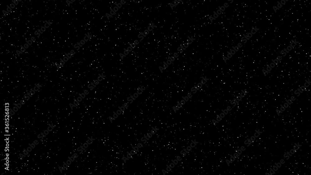 4K Video footage Motion of shinny stars animation on black background ...