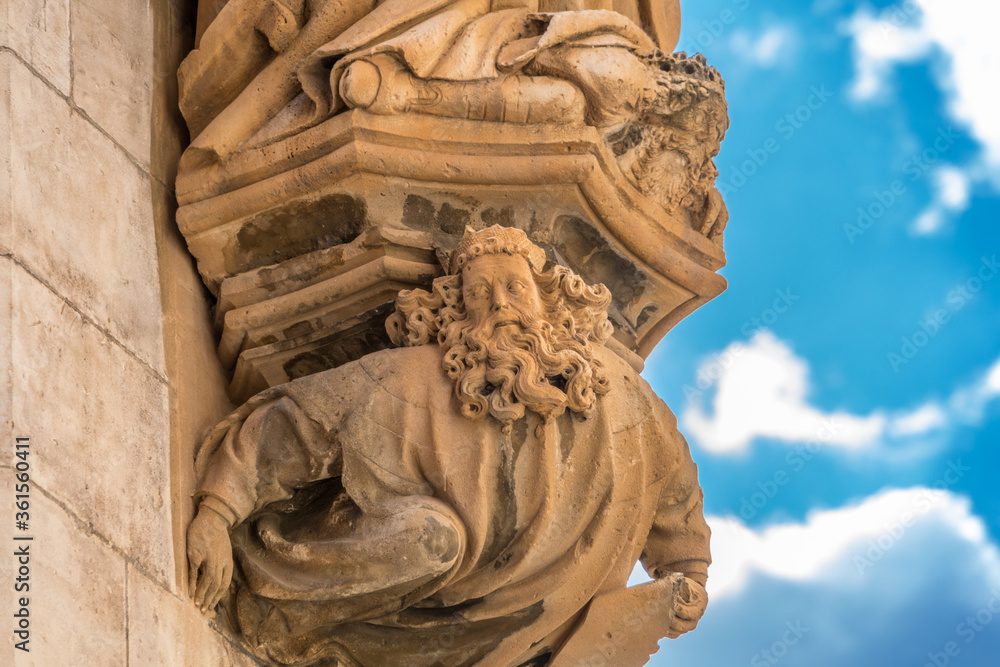 Exterior ornament detail of Lonja de Palma de Mallorca (Llotja dels ...