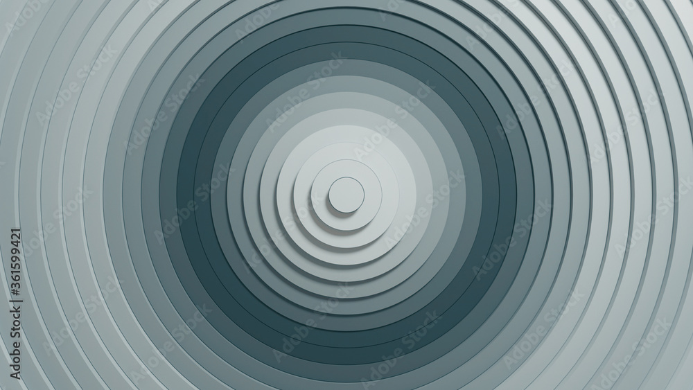 Abstract circles pattern with offset effect and smooth black and white ...