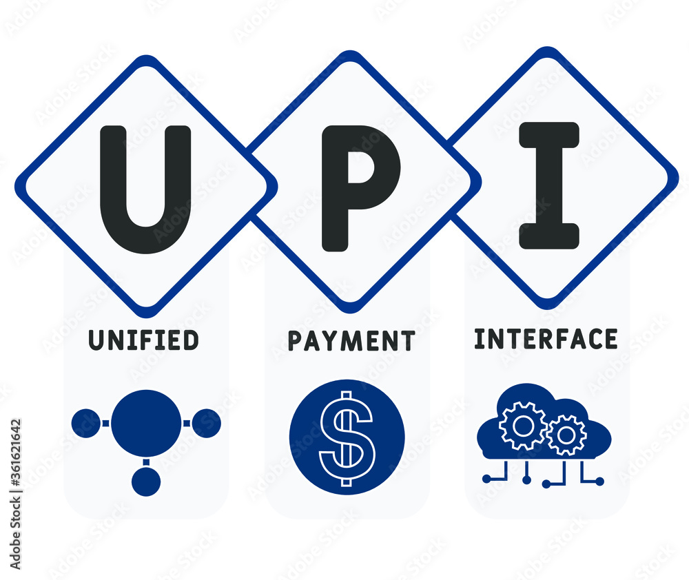upi unified payment interface. business concept. Vector infographic ...
