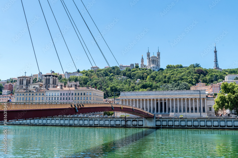 Monuments de la vieille ville de Lyon Stock Photo | Adobe Stock