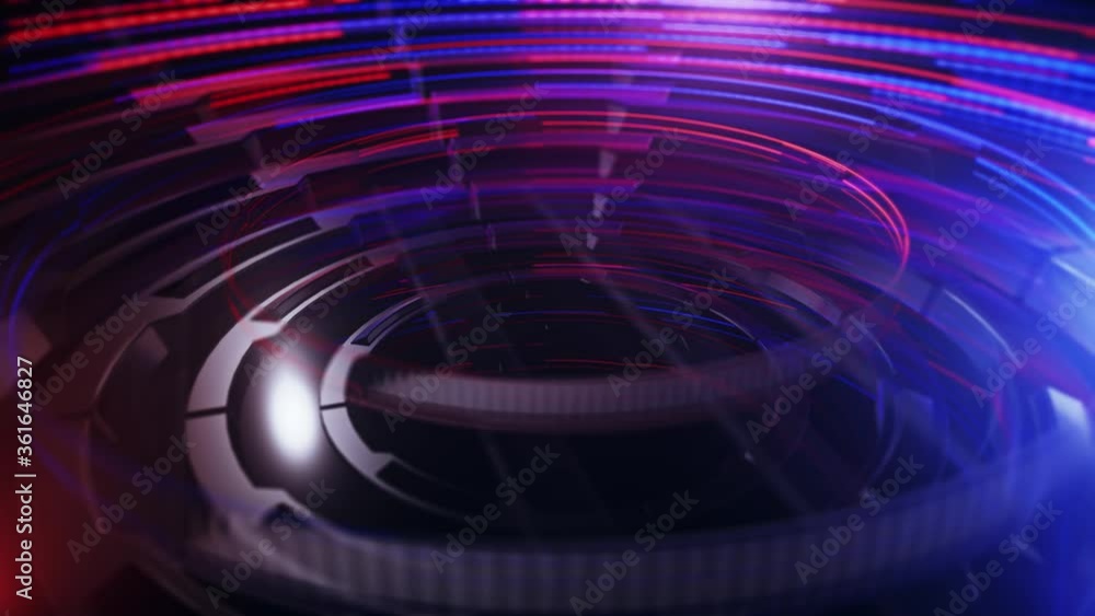 News intro graphic animation with lines and circular shapes, abstract background. Elegant and ...