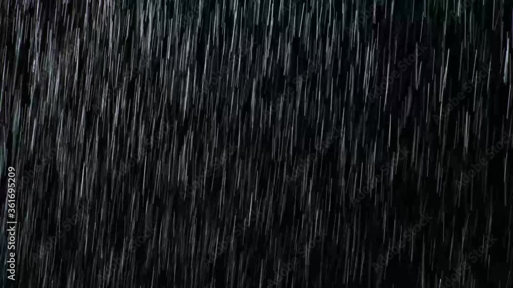 4k Loop Rain Drops Falling Alpha, Real Rain, High quality, Slow Rain ...