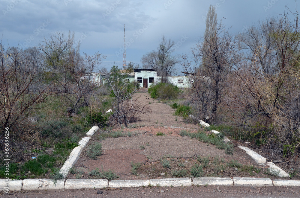 Abandoned Soviet military base in Central Asia. Stock Photo | Adobe Stock