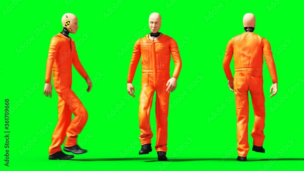 dummy animation. Test drive. Phisical motion blur. Realistic 4k ...