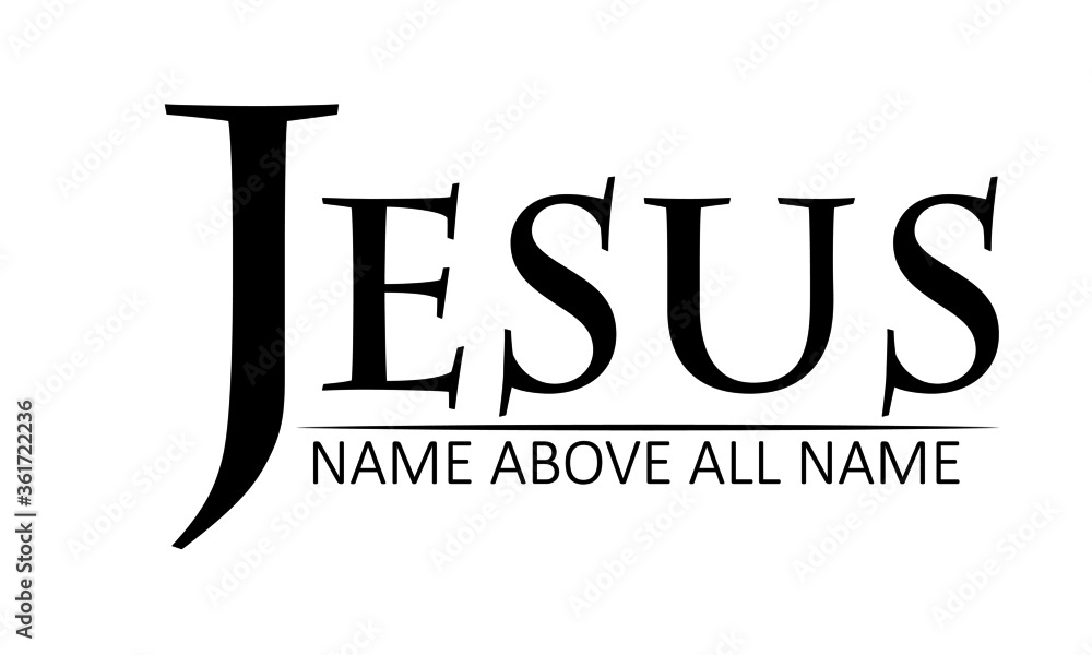 Jesus Name In Cursive