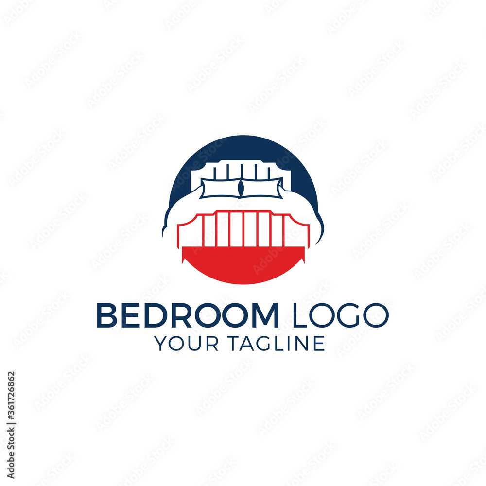 Bed logo template. Bed logo vector Stock Vector | Adobe Stock