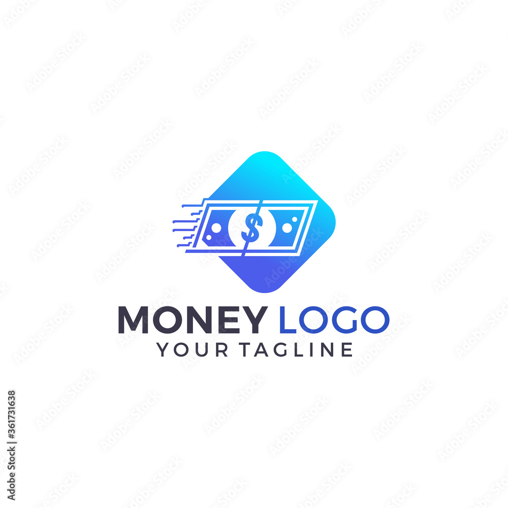 fast money logo combination. Fast pay symbol or icon. Unique cash and ...