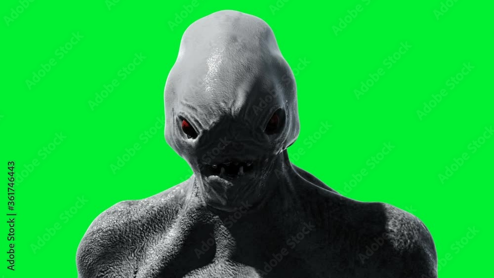 Scary monster animation. Phisical, motion, blur. Realistic 4k animation ...