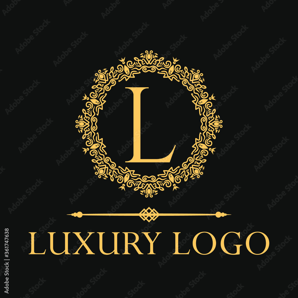 Luxury logo. Premium elegant initial letter design template for ...