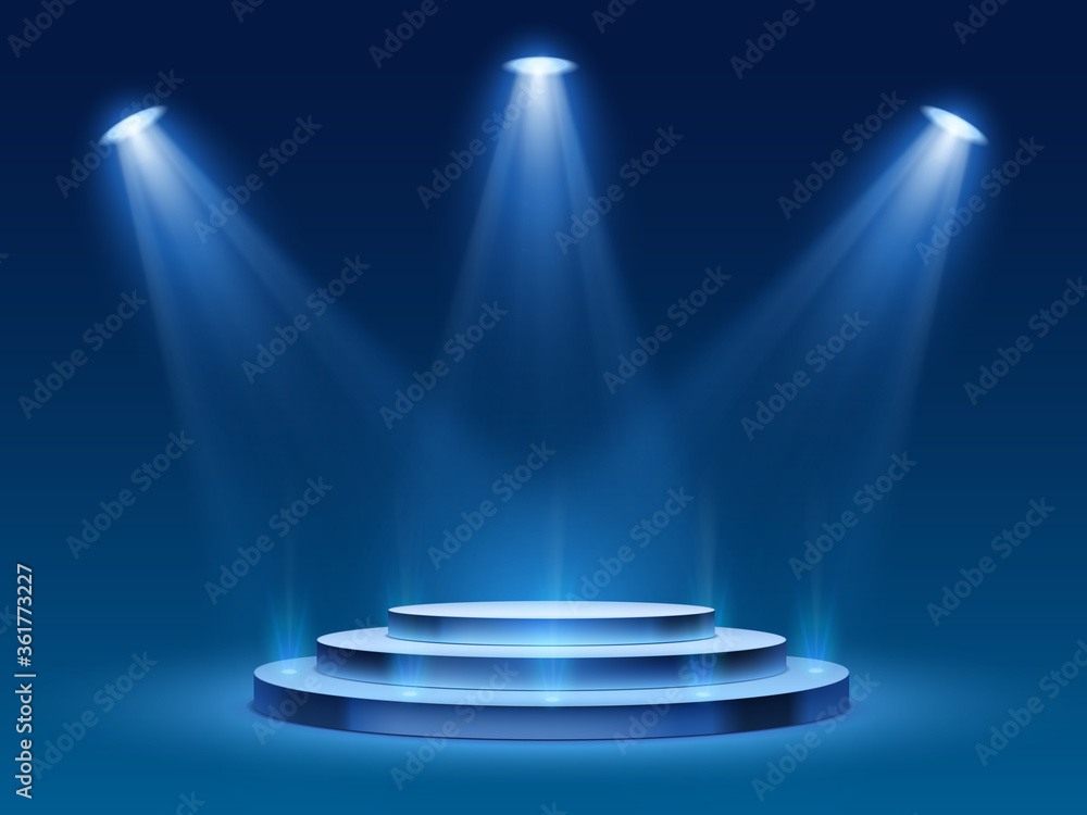 Dark Blue Stage Lighting