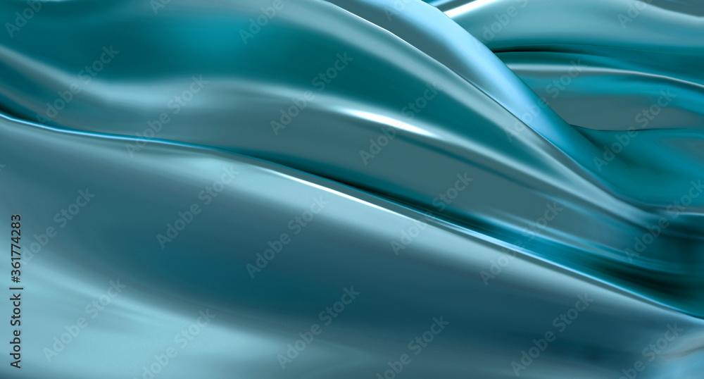 Turquoise abstract background. 3D gradient background. 3D Wallpapers ...