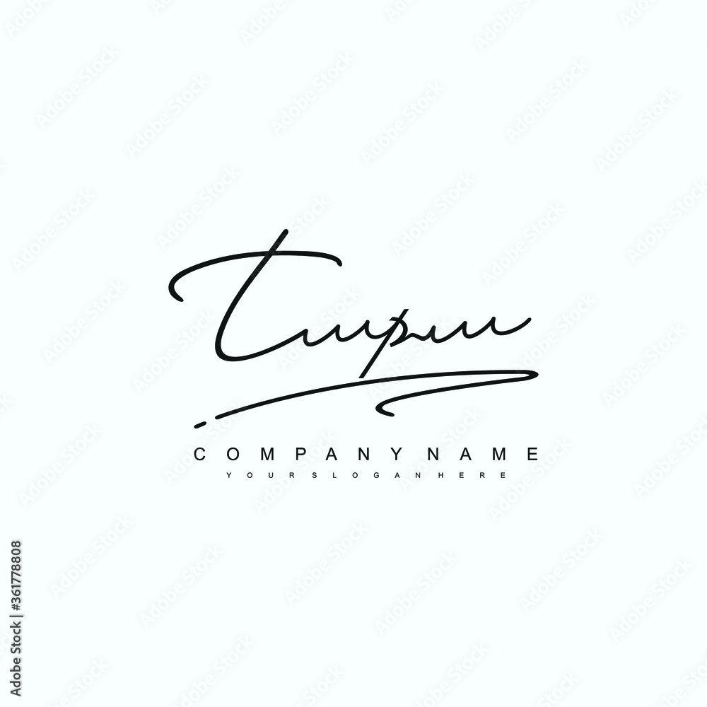 TP initials signature logo. Handwriting logo vector templates. Hand ...