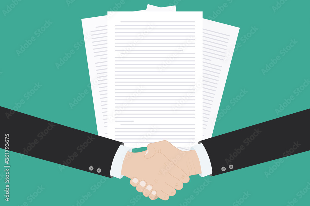 Businessman referee finds compromise. Conflict and solution. Vector ...