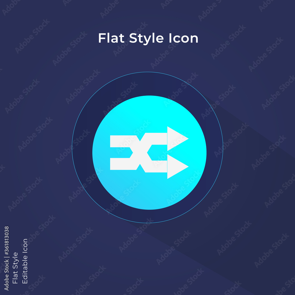 Arrow bypass flat icon for website, mobile app and ui design. Stock ...