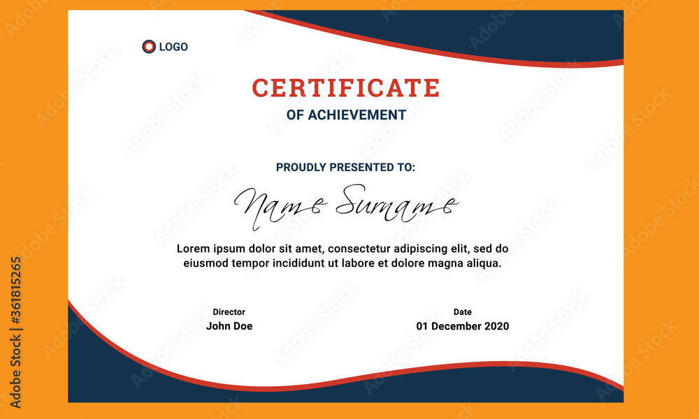 Certificate Stock Vector | Adobe Stock