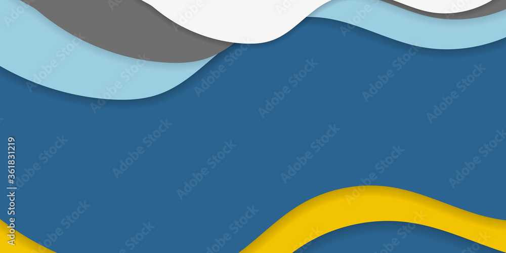 White yellow gradient blue box rectangle abstract background vector ...