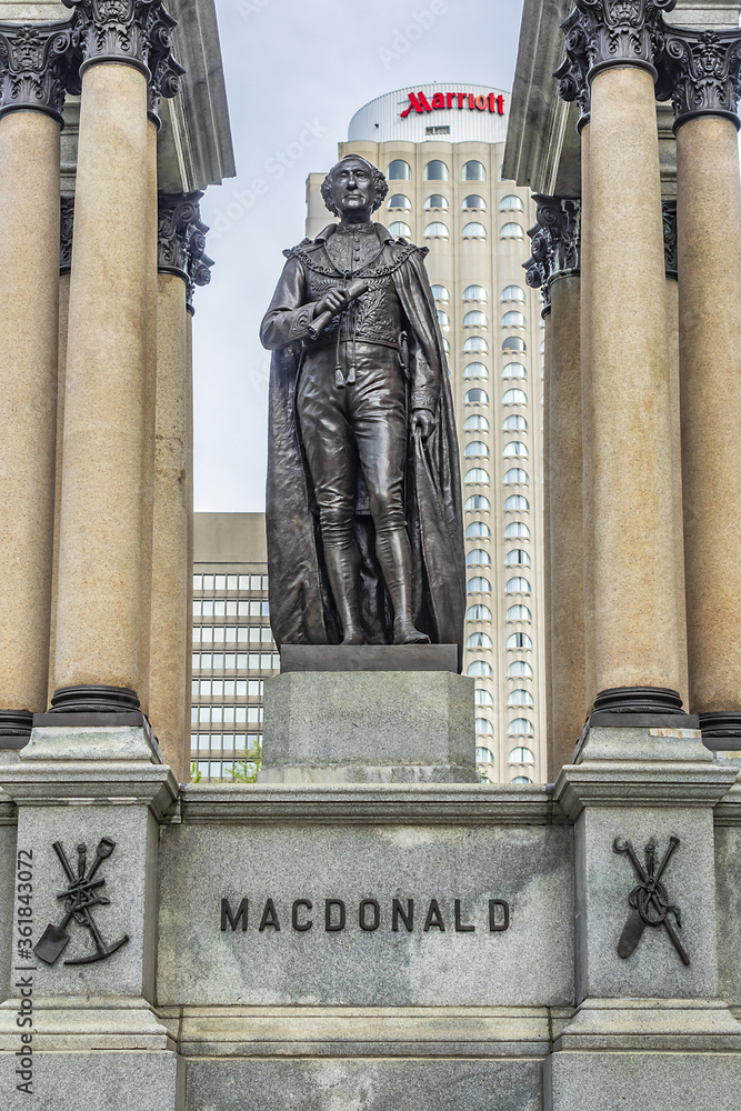 Monument to Sir John Alexander Macdonald - statue of Canada's first ...