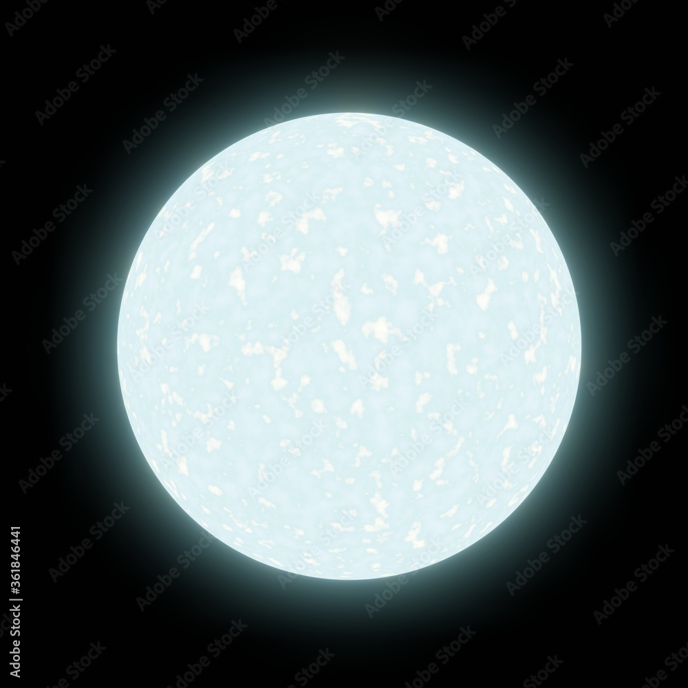 Neutron stars in space. magnetic field star, star, universe. 3d ...