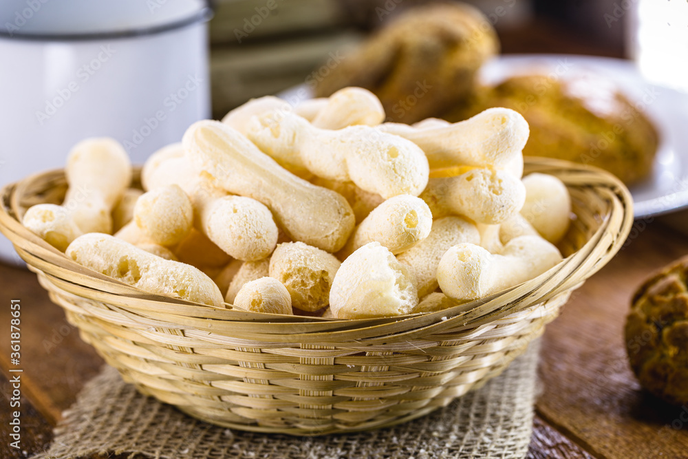Traditional Brazilian starch biscuit, called polvilho biscuit, Stock ...