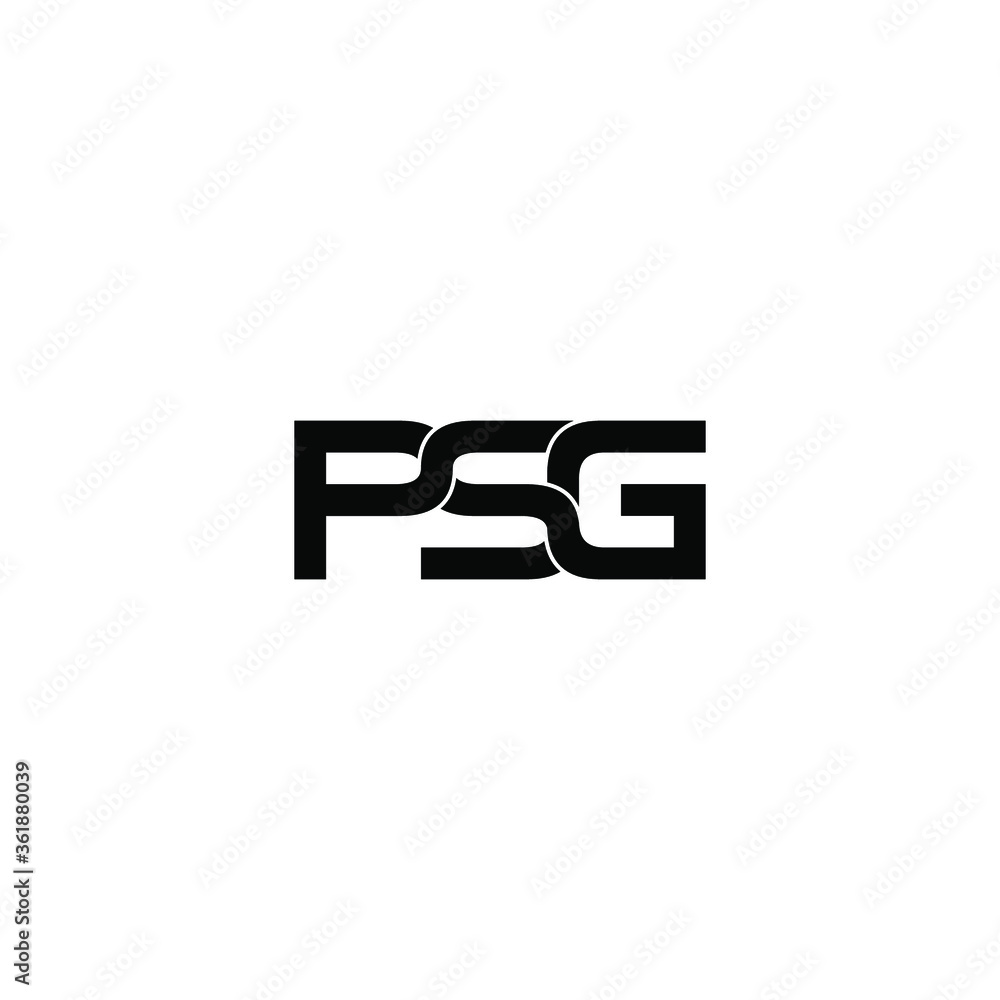 psg letter original monogram logo design Stock Vector | Adobe Stock