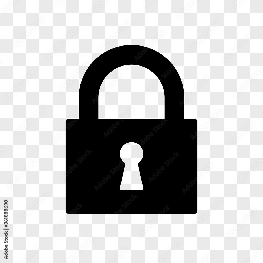 Lock internet security icon in checkerboard BG. Internet flat icon ...