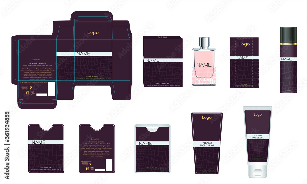 Packaging design, luxury perfume box, pocket perfume, deo design and ...