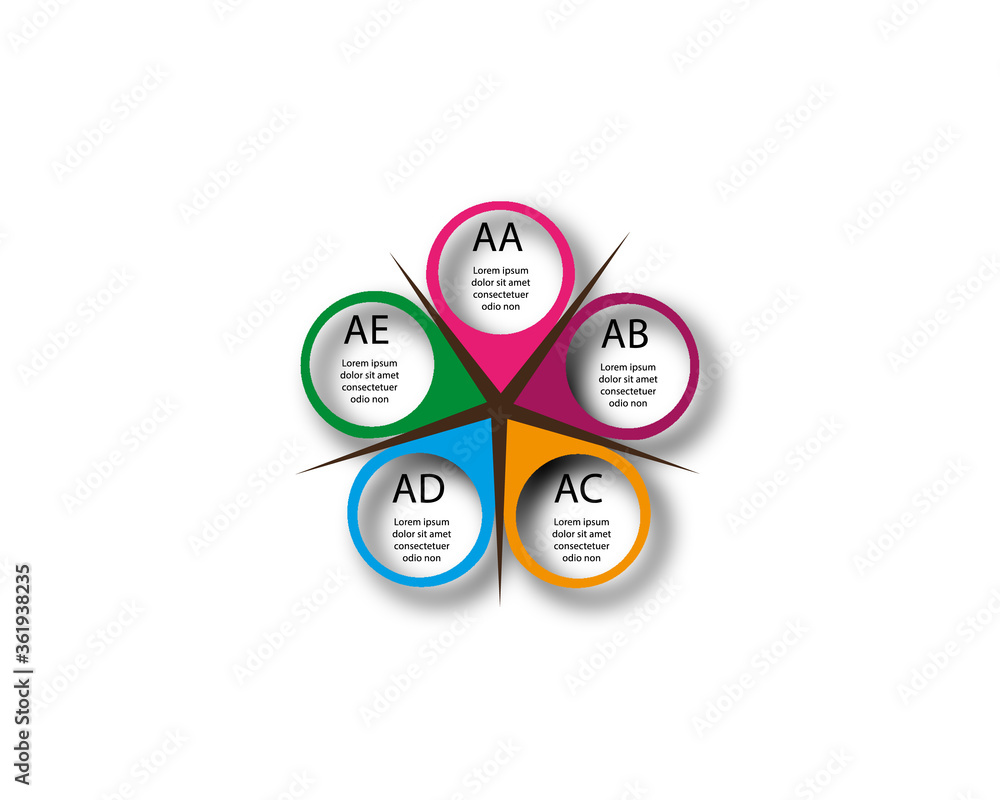 Vector circle infographic. Template for diagram, graph, presentation ...